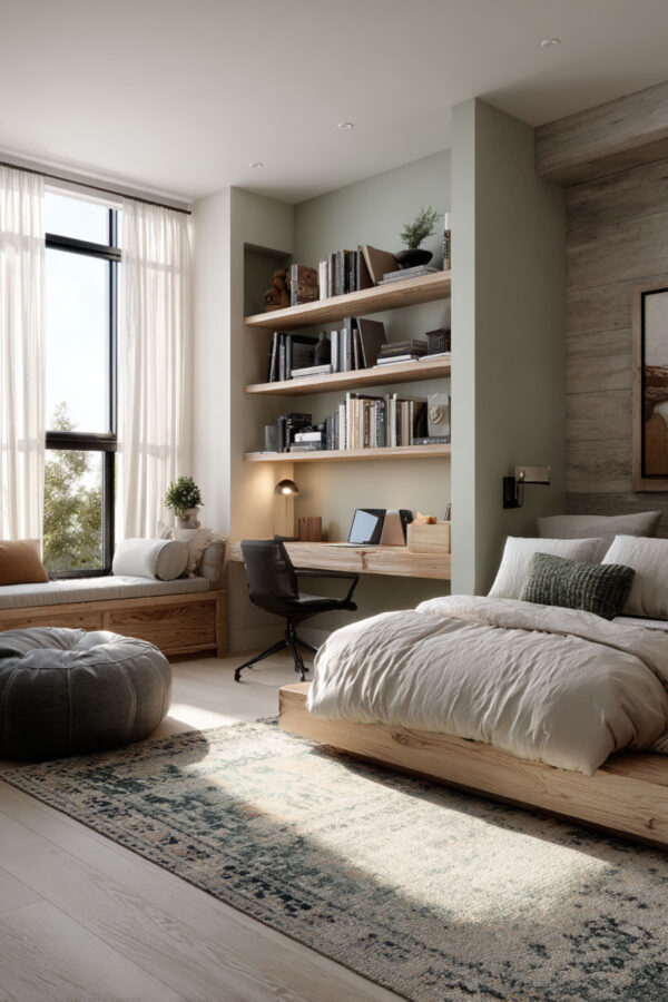 16 Smart Bedroom Layout Designs That Support Homework and Dreams ...