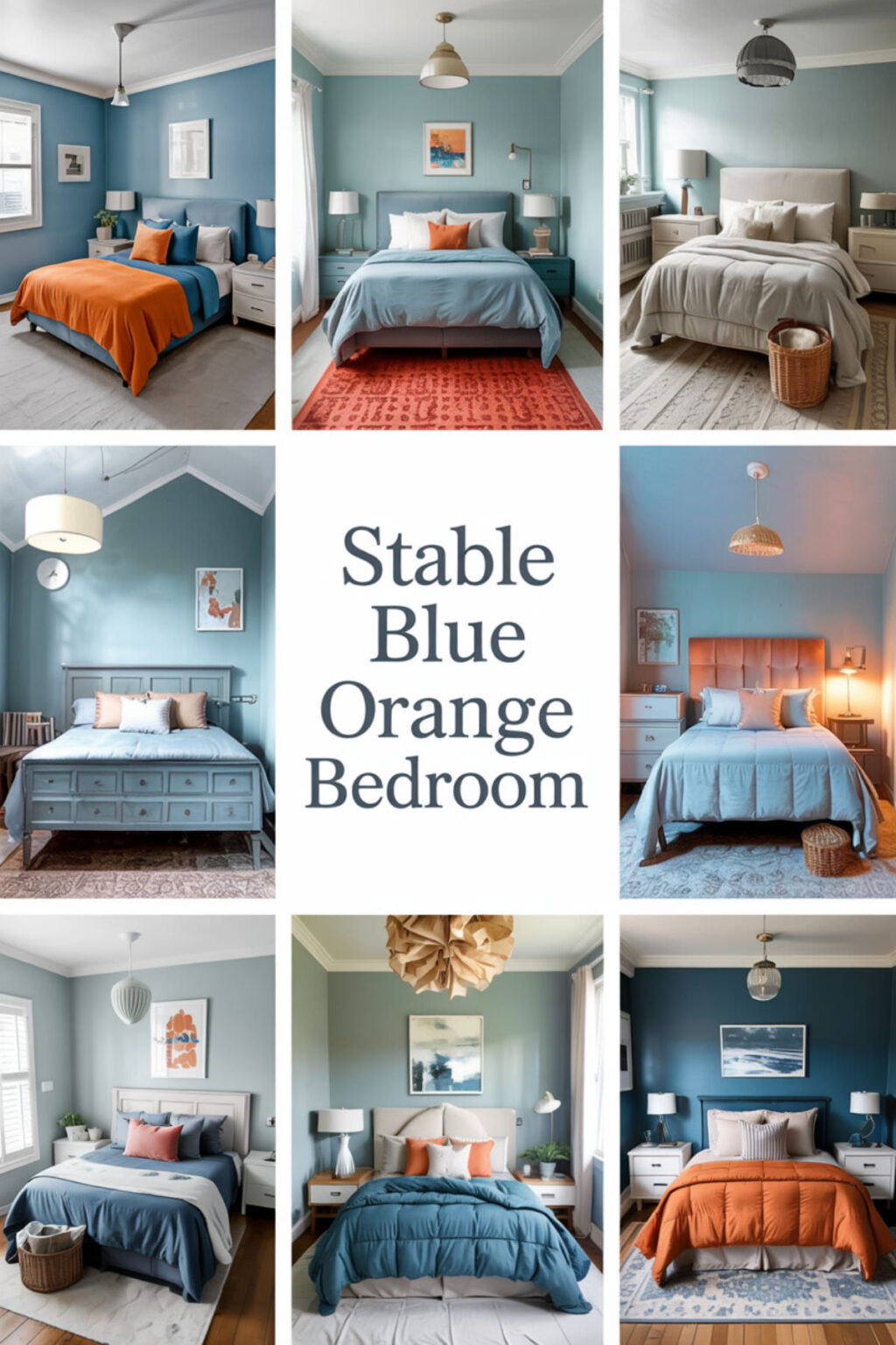 16 Sky Blue & Orange Bedrooms That Encourage Calm Play - Velvet Dawns
