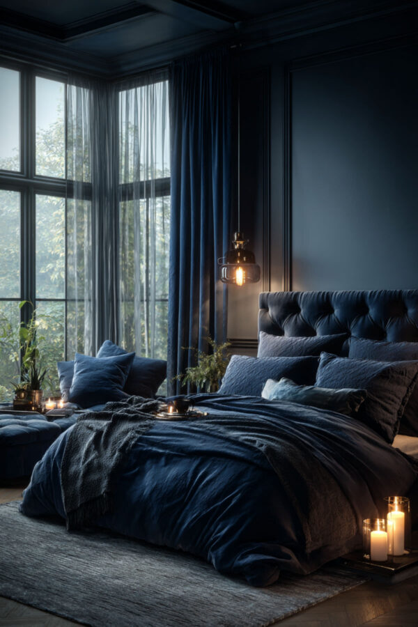 15 Midnight Blue Bedroom Ideas to Support Better Sleep and Evening Calm ...