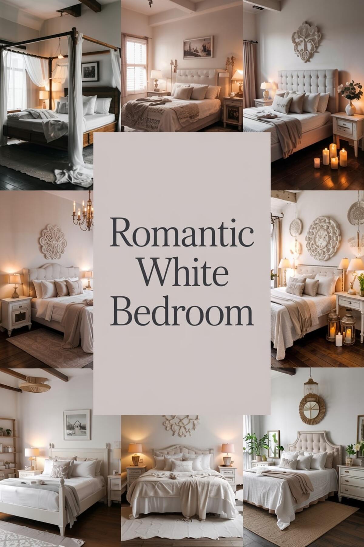 17 Candlelight White Bedroom Ideas to Create a Gentle Wind-Down Space ...