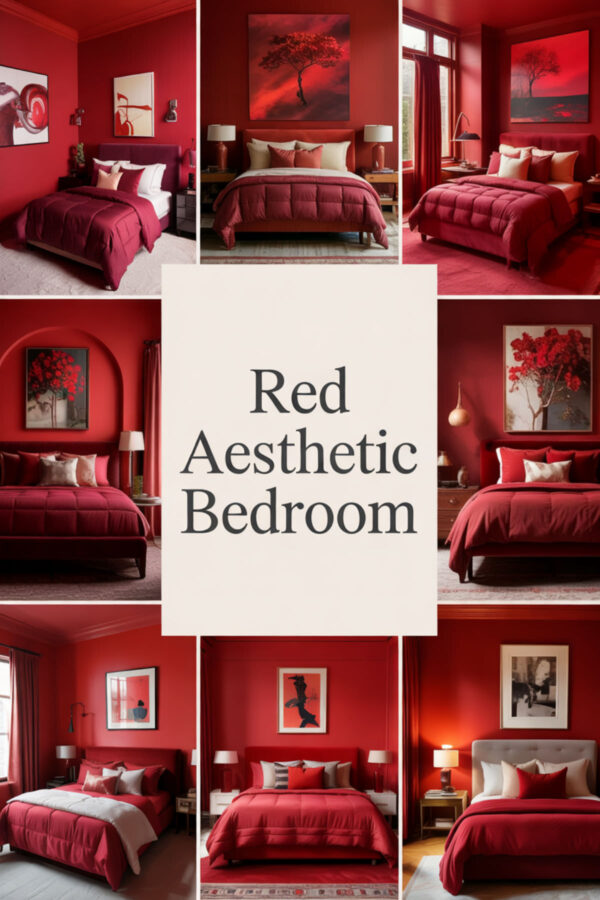 15 Red Aesthetic Bedroom Ideas for Energetic Moms with Toddlers ...