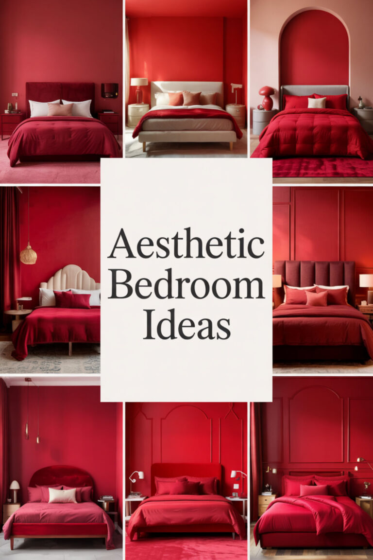 15 Red Aesthetic Bedroom Ideas for Energetic Moms with Toddlers ...