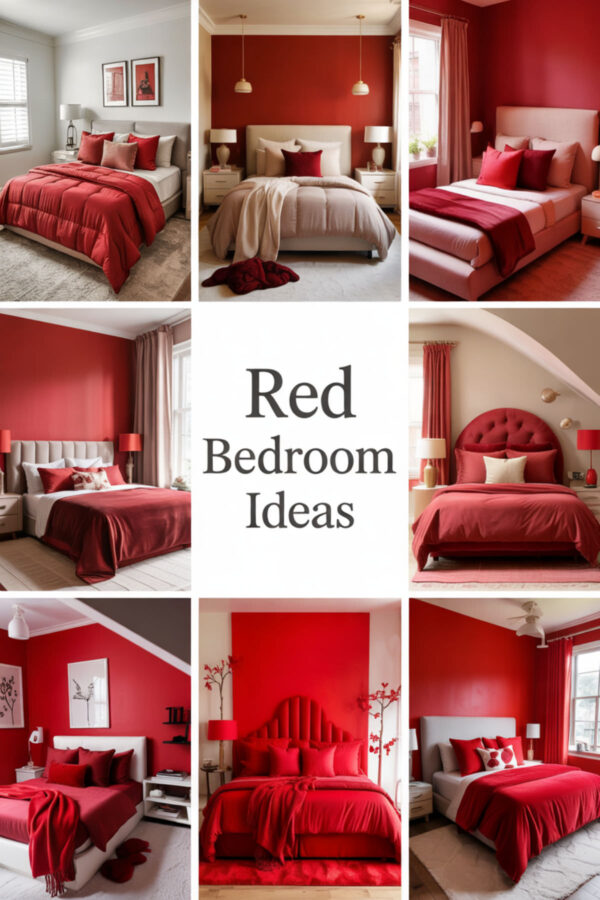 15 Red Aesthetic Bedroom Ideas for Energetic Moms with Toddlers ...