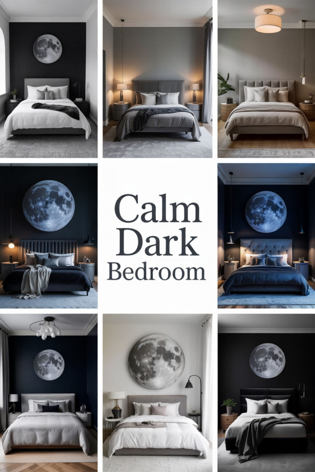 16 Dark Moon Aesthetic Bedrooms Ideas for Deep Sleep and Midnight ...