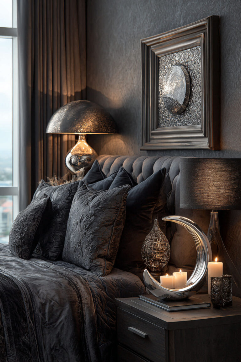 16 Dark Moon Aesthetic Bedrooms Ideas for Deep Sleep and Midnight ...