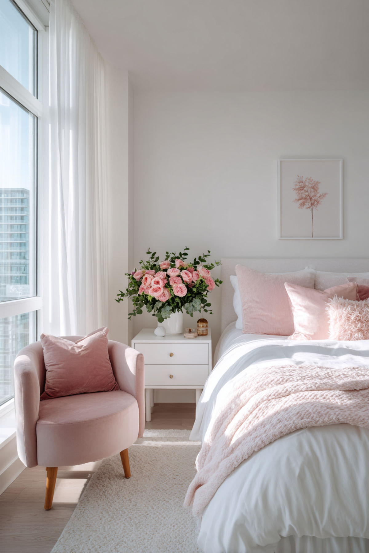 18 White Pink Bedroom Ideas for Fans of the Pink Aesthetic & Soft ...