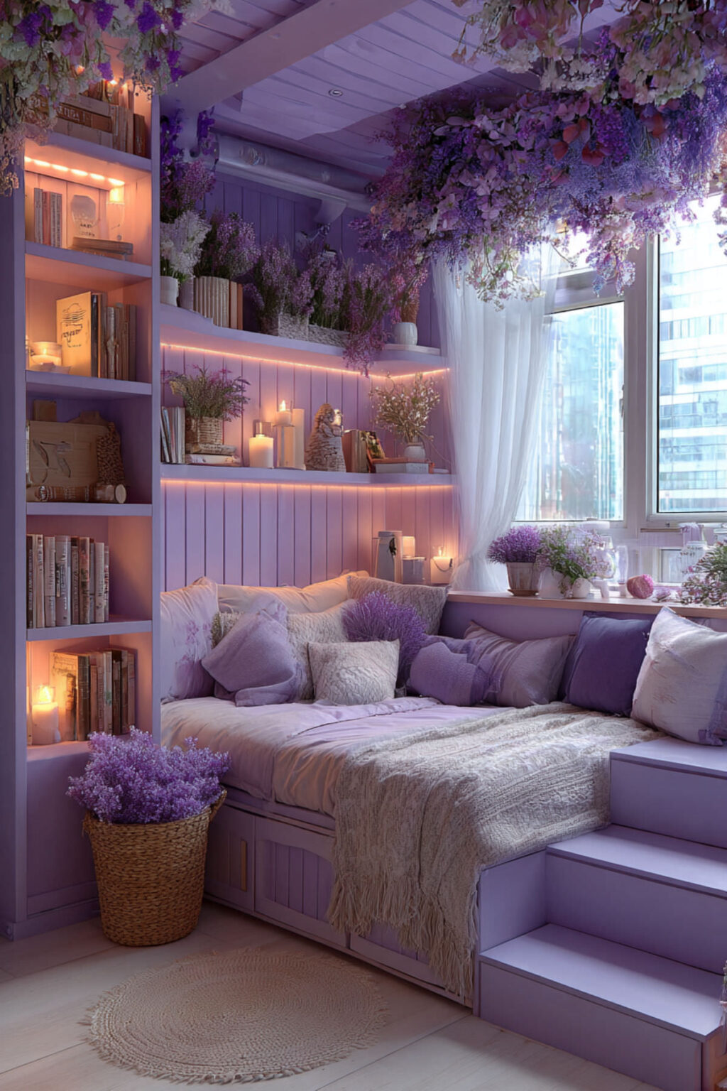 18 Whimsical Purple Bedroom Ideas for Kids Who Love Flowers - Velvet Dawns