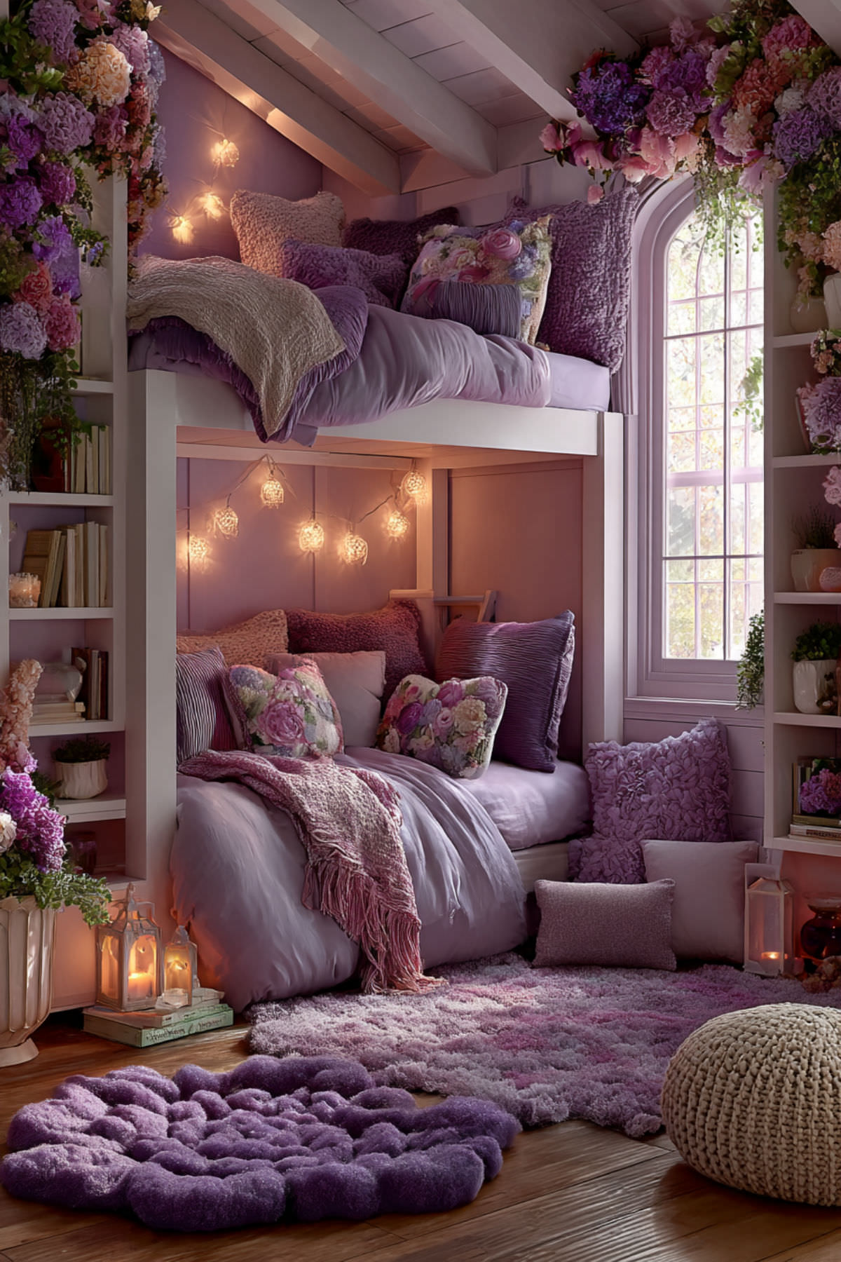 18 Whimsical Purple Bedroom Ideas for Kids Who Love Flowers - Velvet Dawns