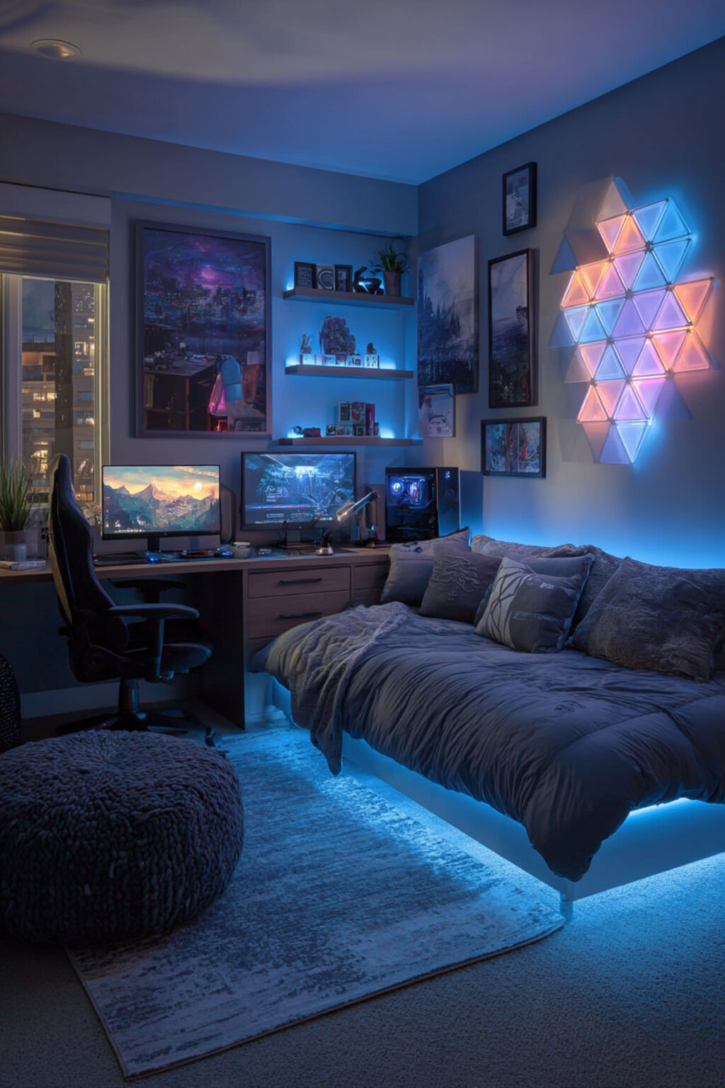 16 Cool LED Light Ideas to Upgrade a Teen Boy's Bedroom - Velvet Dawns