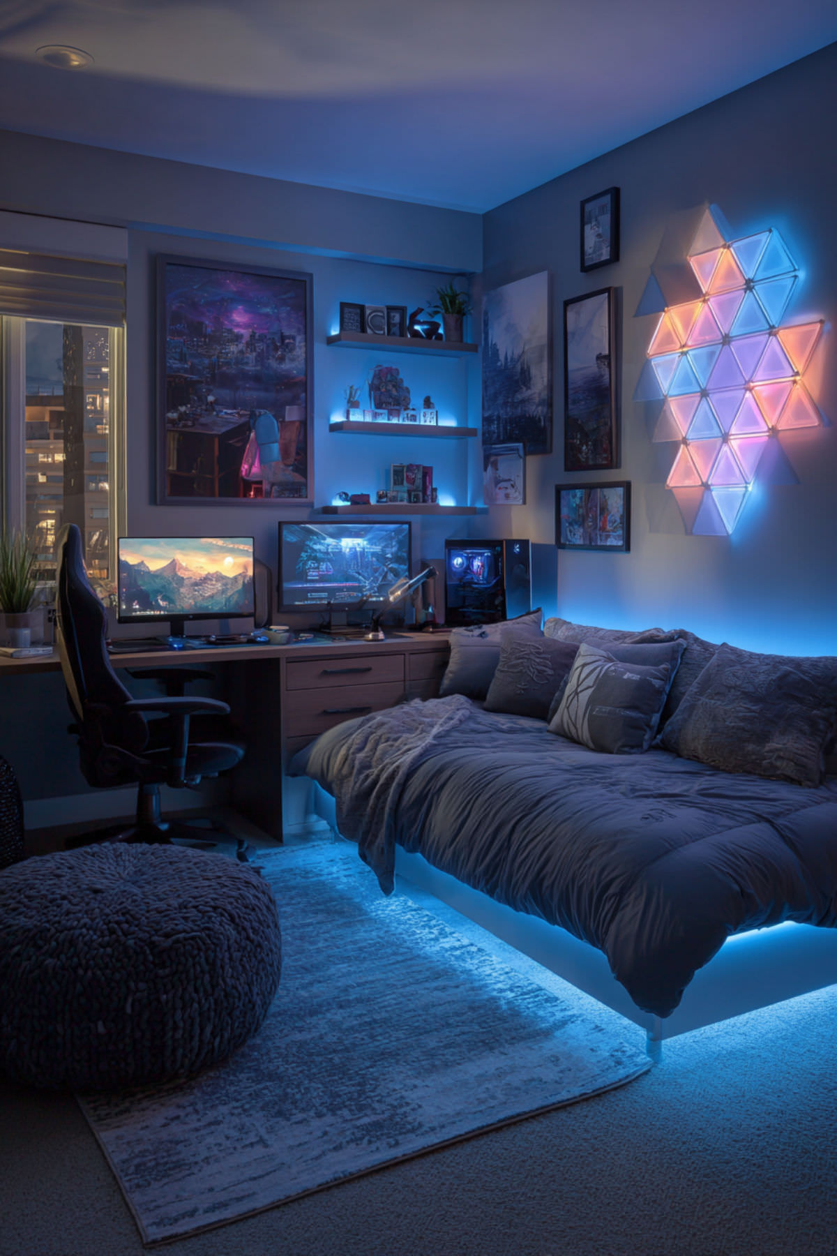 16 Cool LED Light Ideas to Upgrade a Teen Boy's Bedroom - Velvet Dawns