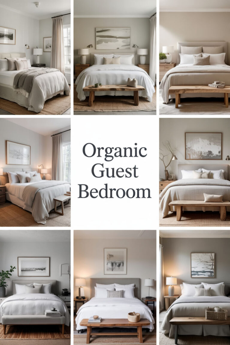 16 Organic Modern Guest Bedroom Ideas_ A Natural Welcome - Velvet Dawns