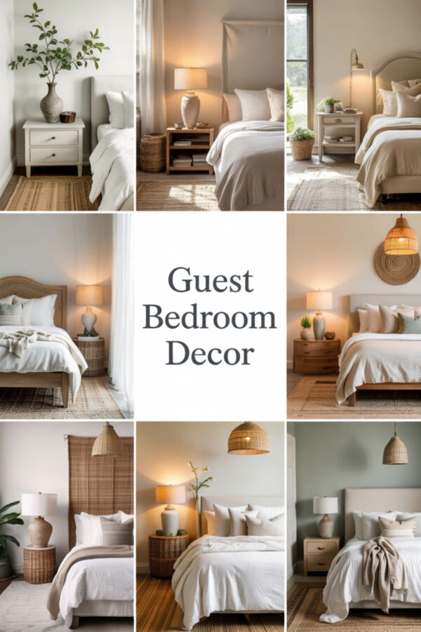 16 Organic Modern Guest Bedroom Ideas_ A Natural Welcome - Velvet Dawns