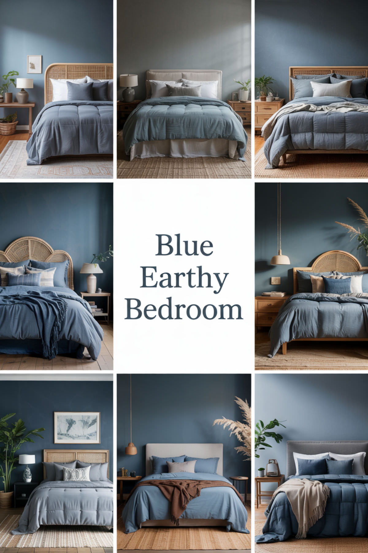 17 Blue Earthy Bedrooms That Feels Grounded and Serene - Velvet Dawns