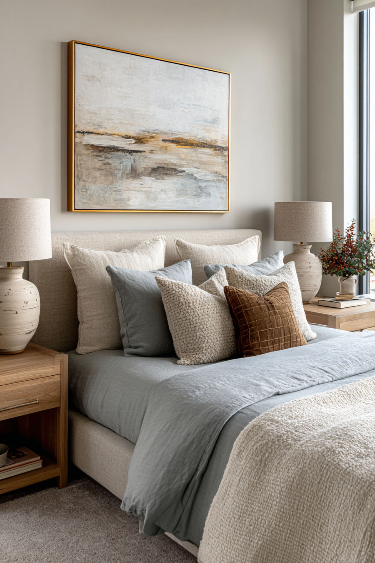 17 Blue Earthy Bedrooms That Feels Grounded and Serene - Velvet Dawns