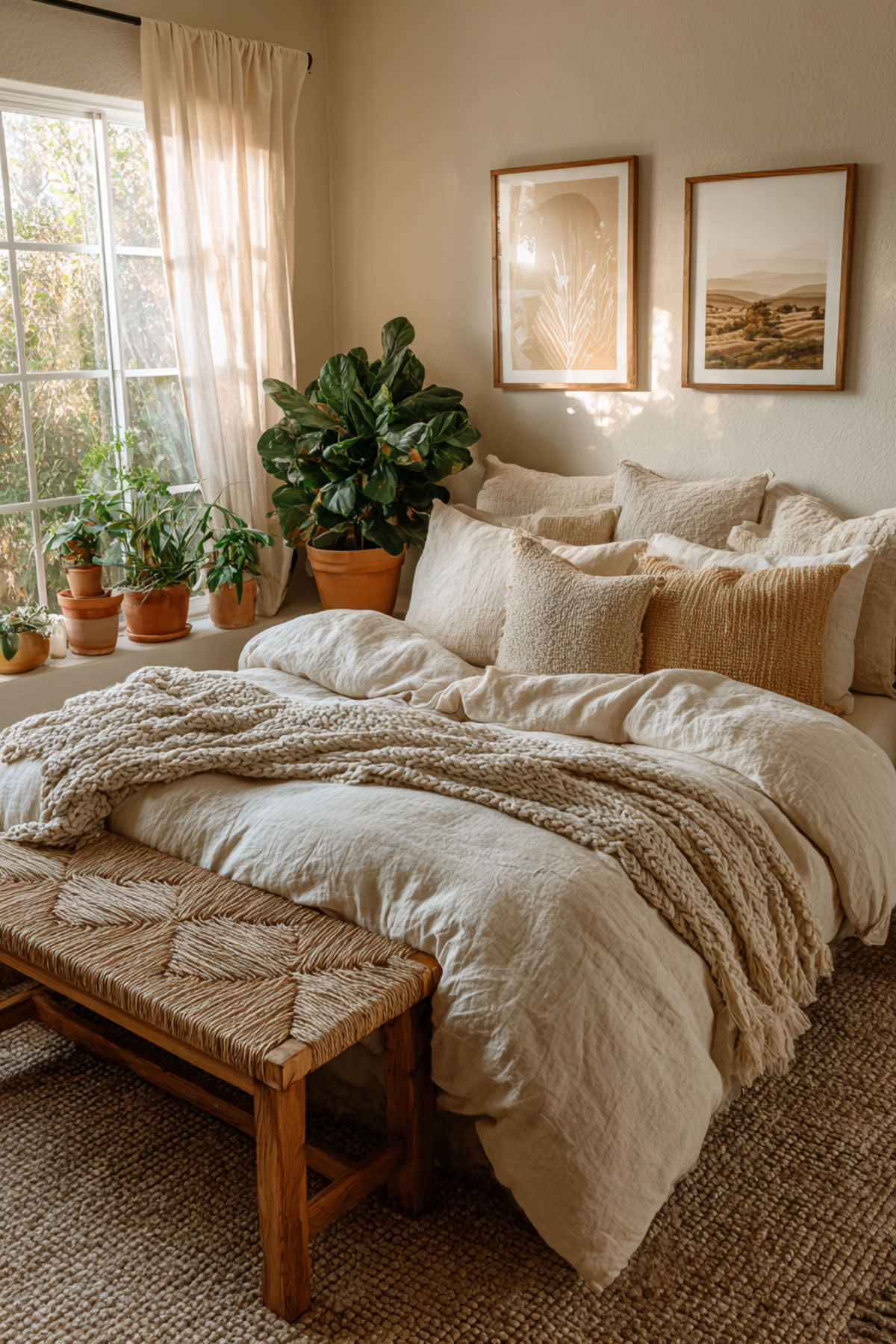 18 Light Earthy Bedroom Ideas for a Calming, Nature-Inspired Space ...